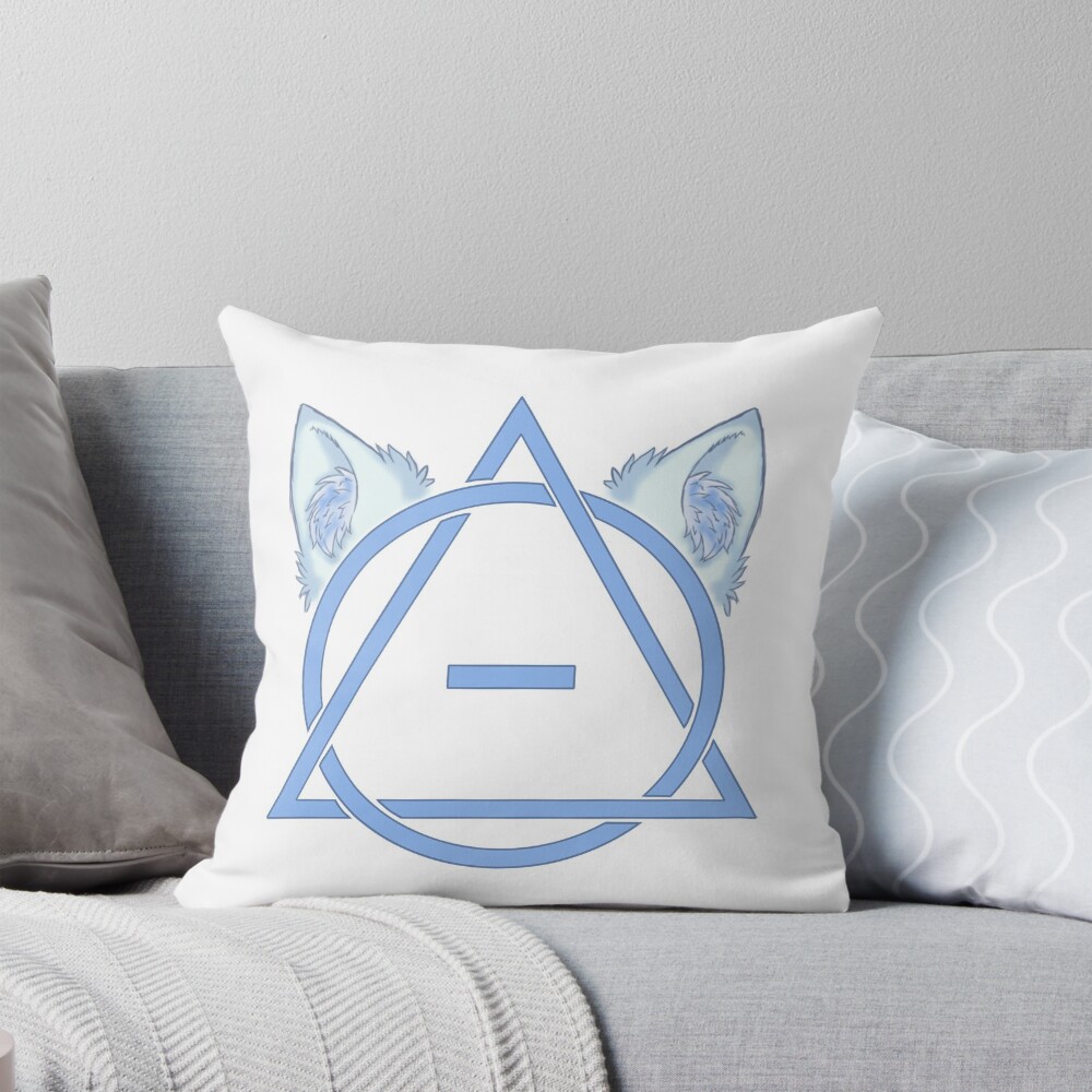 "Canine ears Therian Theta Delta blue/white" Sticker for Sale by ...