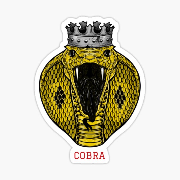 "Crowned King Cobra" Sticker for Sale by Aethel84 | Redbubble