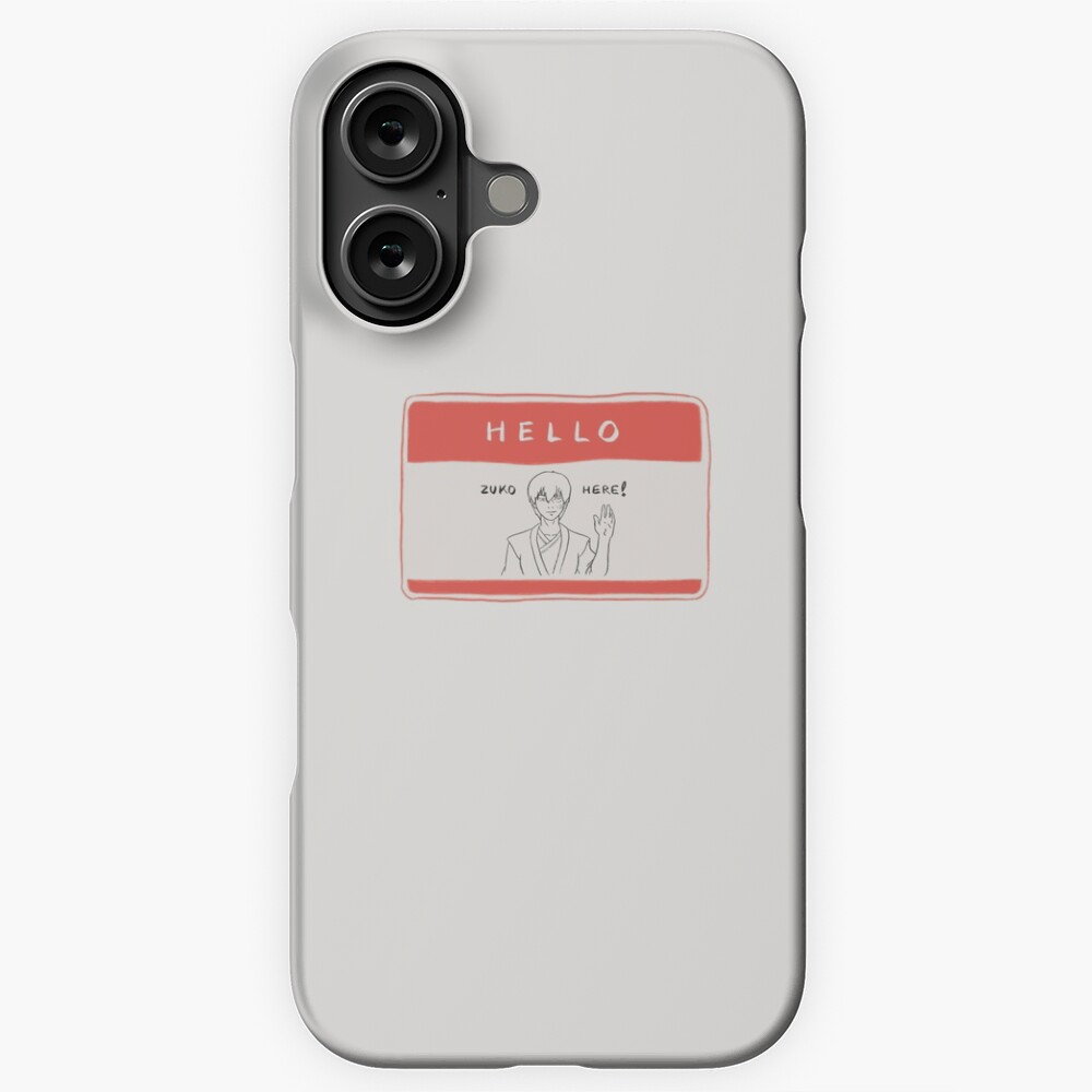 ""Hello Zuko Here" Name Tag" Sticker for Sale by iypuff123 | Redbubble
