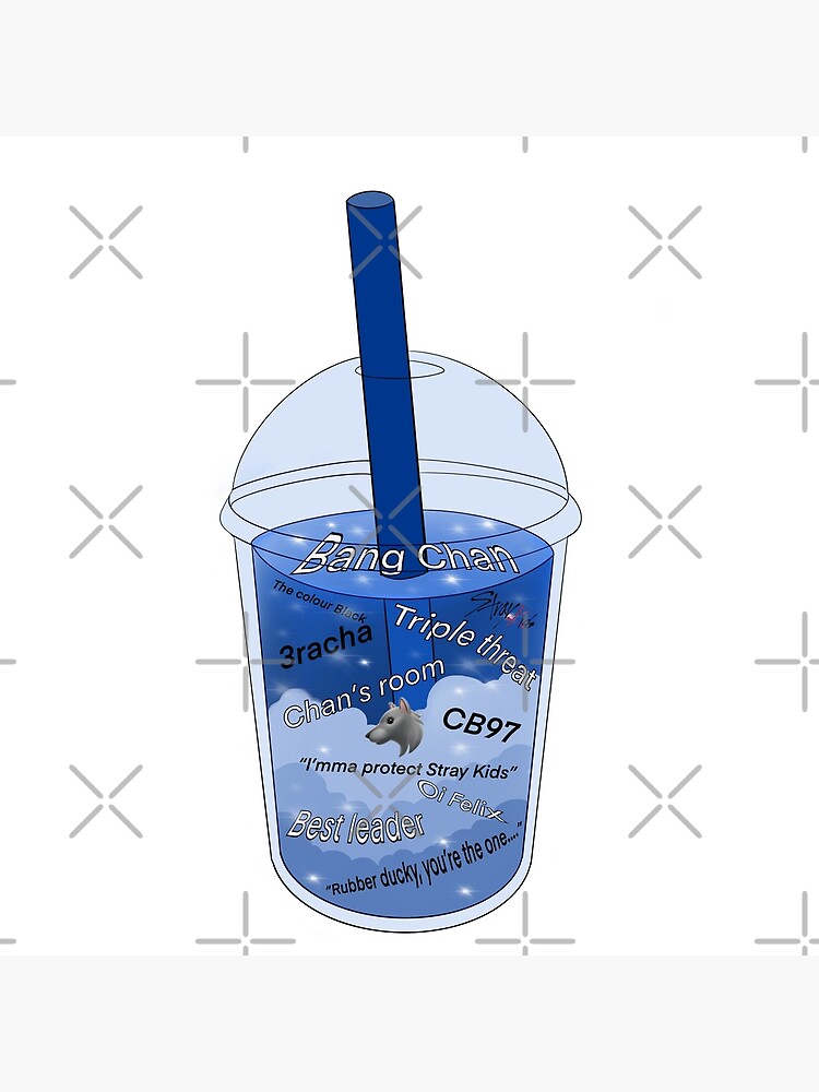 "Sticker Bang Chan as Boba tea" Poster by AmyDoungel | Redbubble