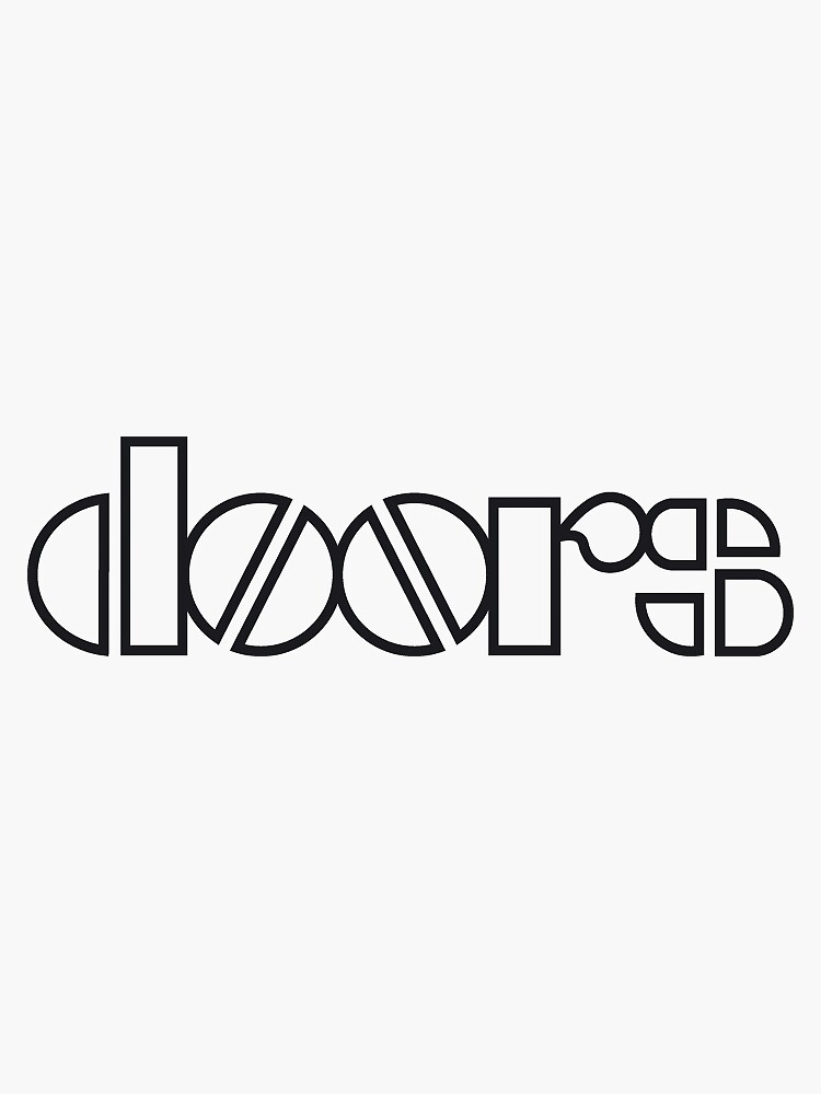 "Doors logo" Sticker for Sale by Quelle | Redbubble