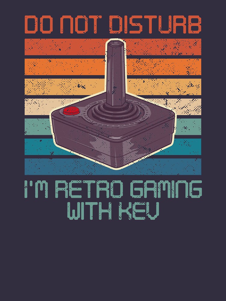 "Do not disturb i'm retro gaming with Kev Classic Retro Sunset" T-shirt ...
