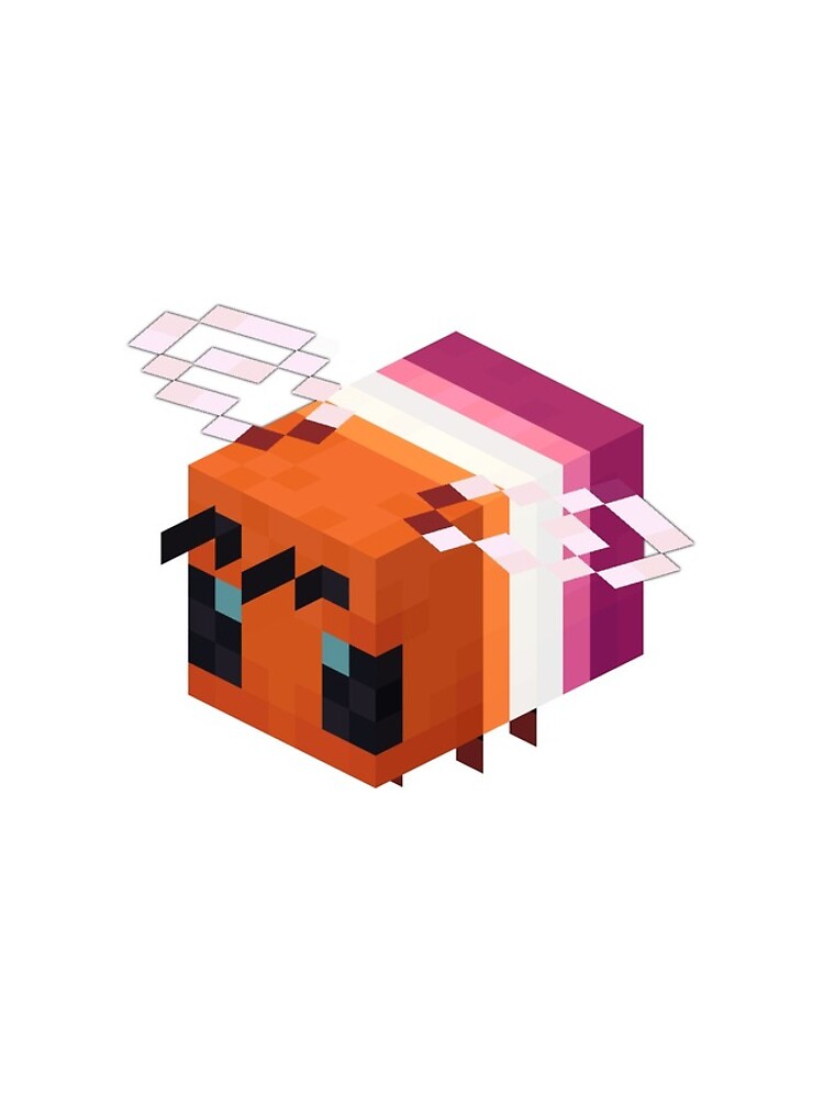 "lgbt lesbian pride flag minecraft bee" iPhone Case by dreamatoriums ...