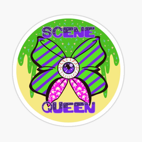 "Scene Queen " Sticker for Sale by laneylouie | Redbubble