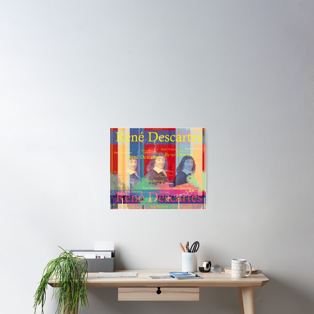 "Beautiful Rene Descartes Portrait, Famous Philosopher, Aesthetic Mural ...