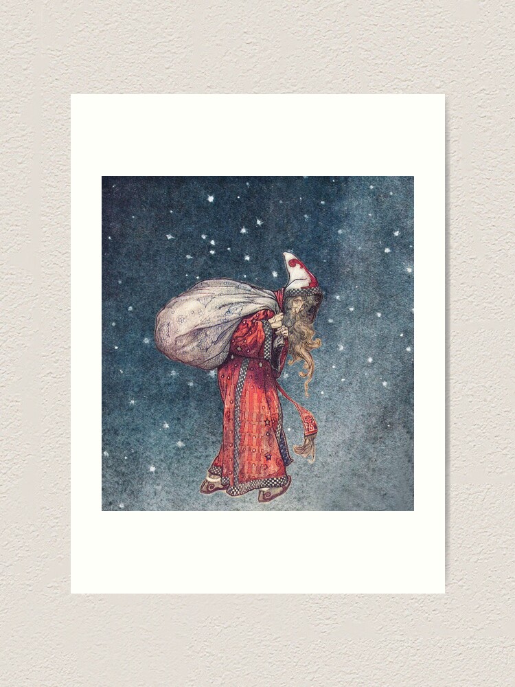 "Arthur Rackham: Santa Claus" Art Print for Sale by Dreamflight | Redbubble
