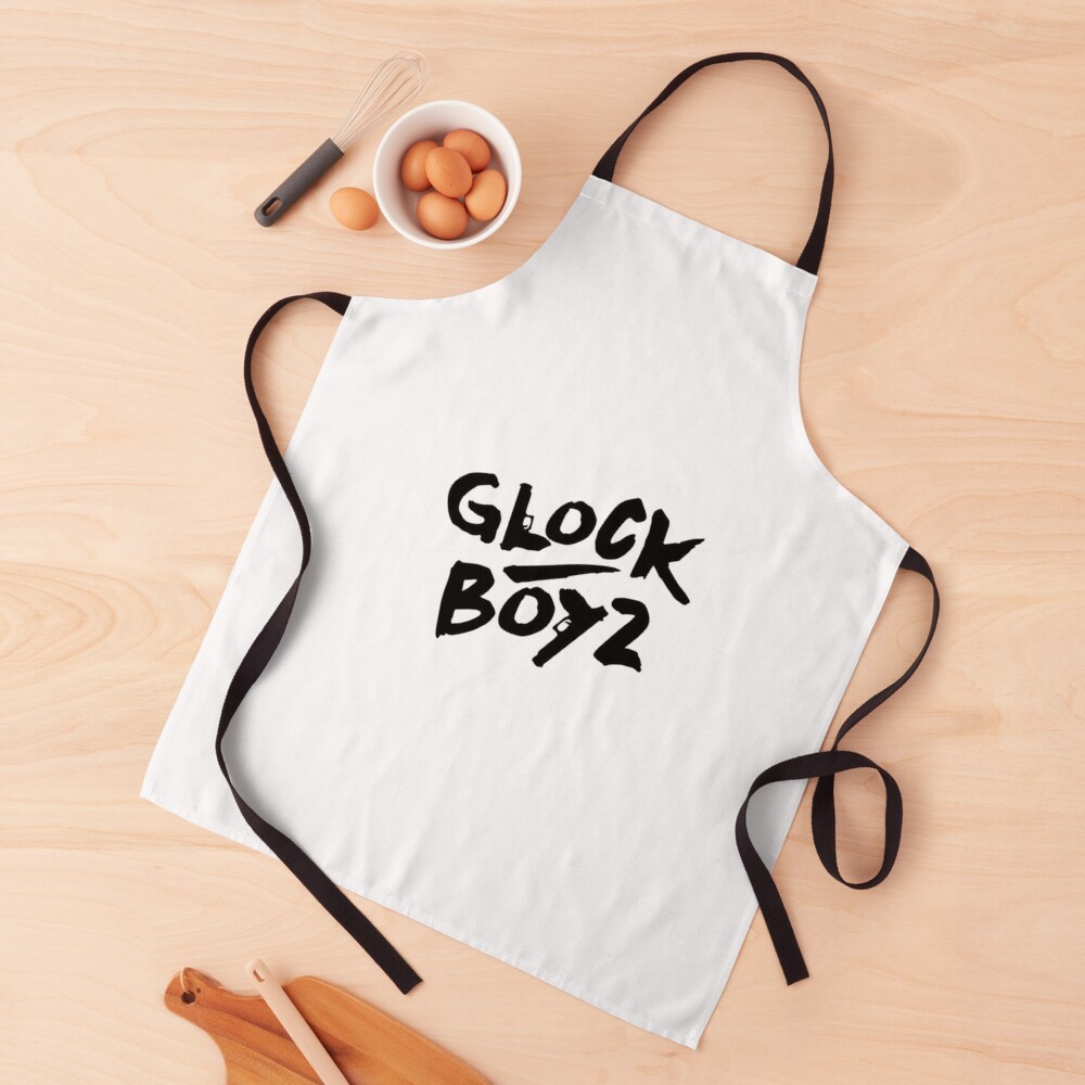 Delantal «Glock Boyz Logo Negro» de KushMink | Redbubble