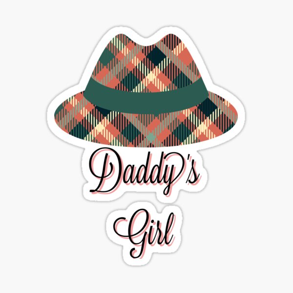 "Daddy's Girl " Sticker for Sale by sreesharu | Redbubble