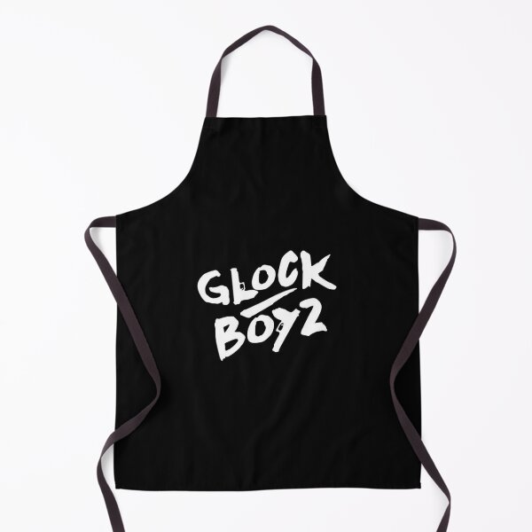 Delantal «Glock Boyz Logo Blanco» de KushMink | Redbubble