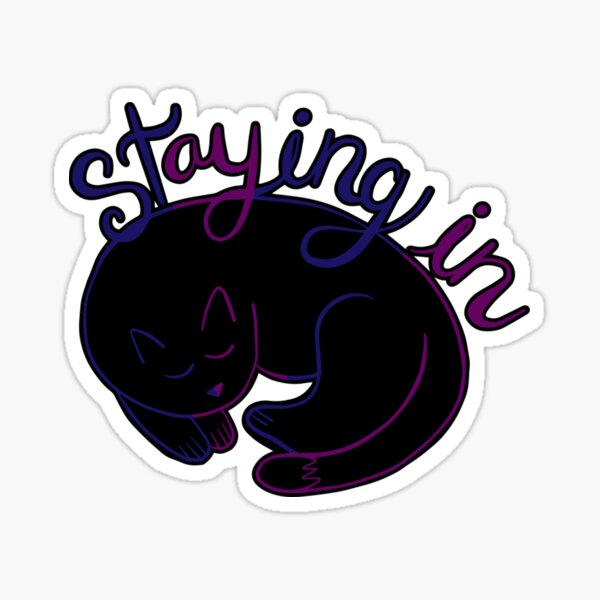 "Staying in Hibernation" Sticker by Assla | Redbubble