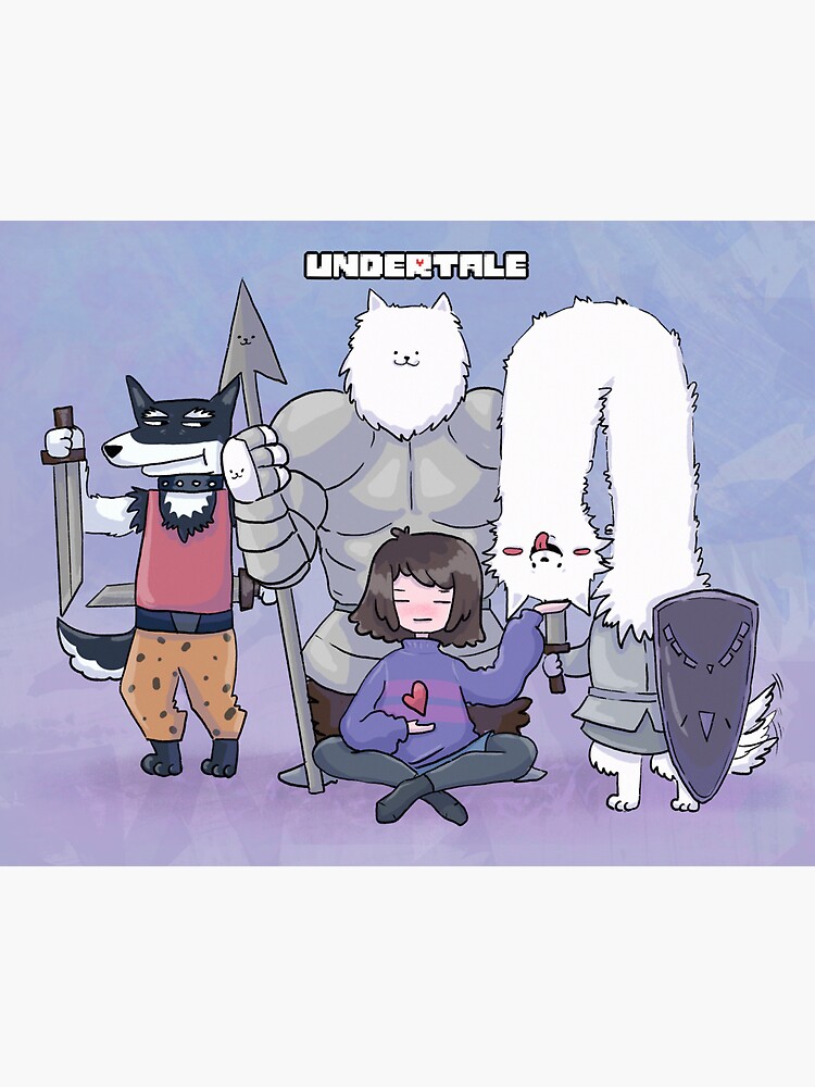 "Dogs of Undertale fanart" Sticker for Sale by Galactic-deer | Redbubble