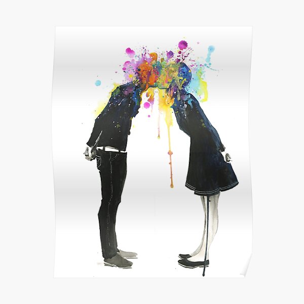 "Zombie Kiss" Poster by Assla | Redbubble