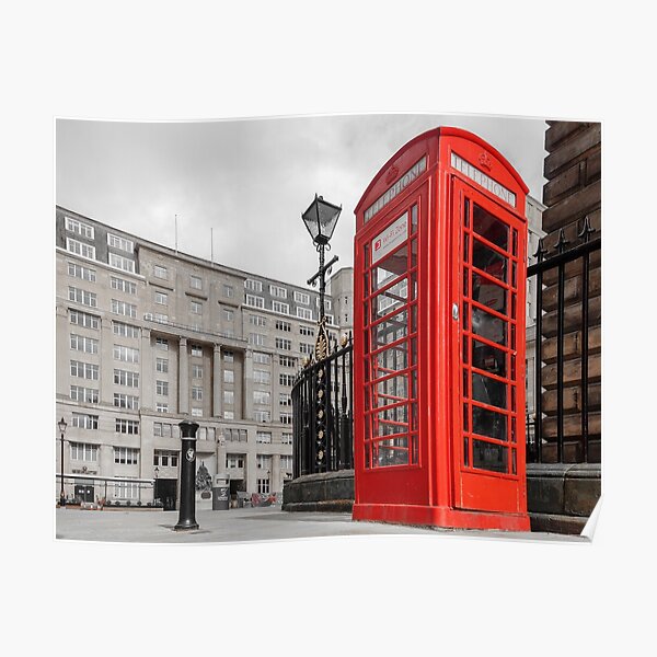 "British Red Telephone Box" Poster by millroadgirl | Redbubble
