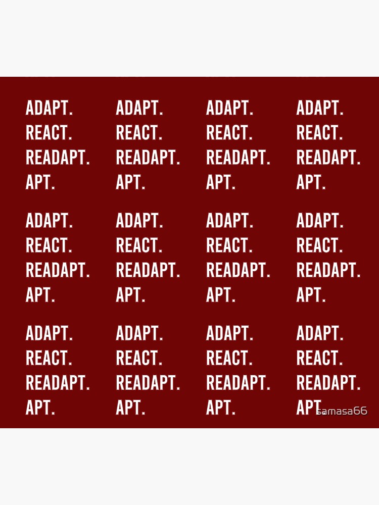 Chaussettes « ADAPT REACT READAPT APT », par samasa66 | Redbubble