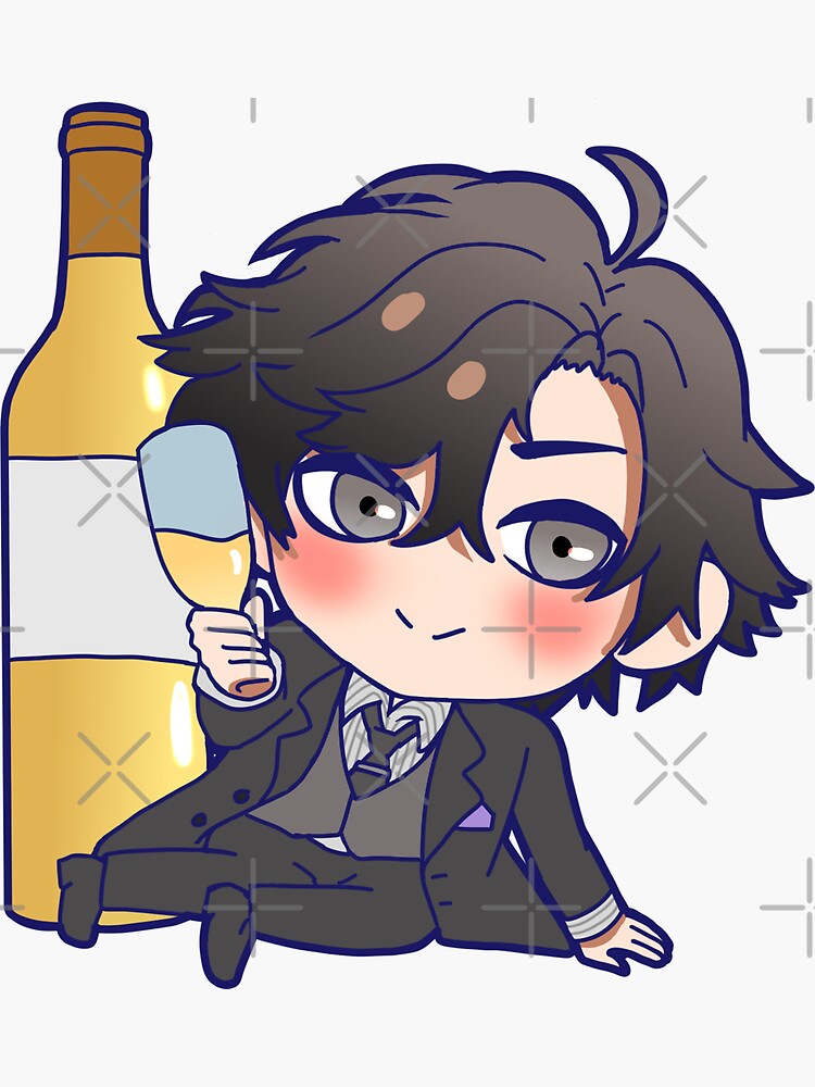 "Mystic Messenger-Jumin Chibi " Sticker by IntrovertMochi | Redbubble