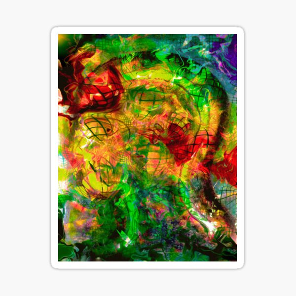 "Fusion abstract human face " Sticker for Sale by Sovikgoswami | Redbubble