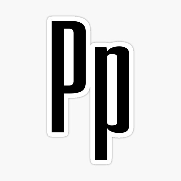 "Letter (P)" Sticker for Sale by Monnier10 | Redbubble