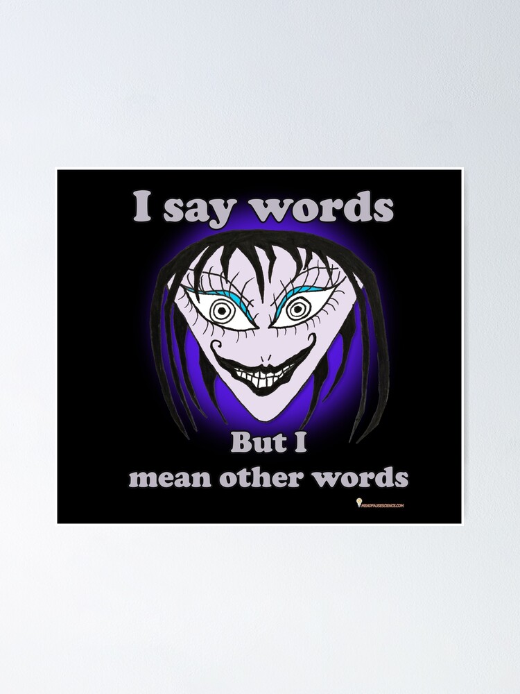 Poster for Sale avec l'œuvre « Symptômes de la ménopause Humour ...