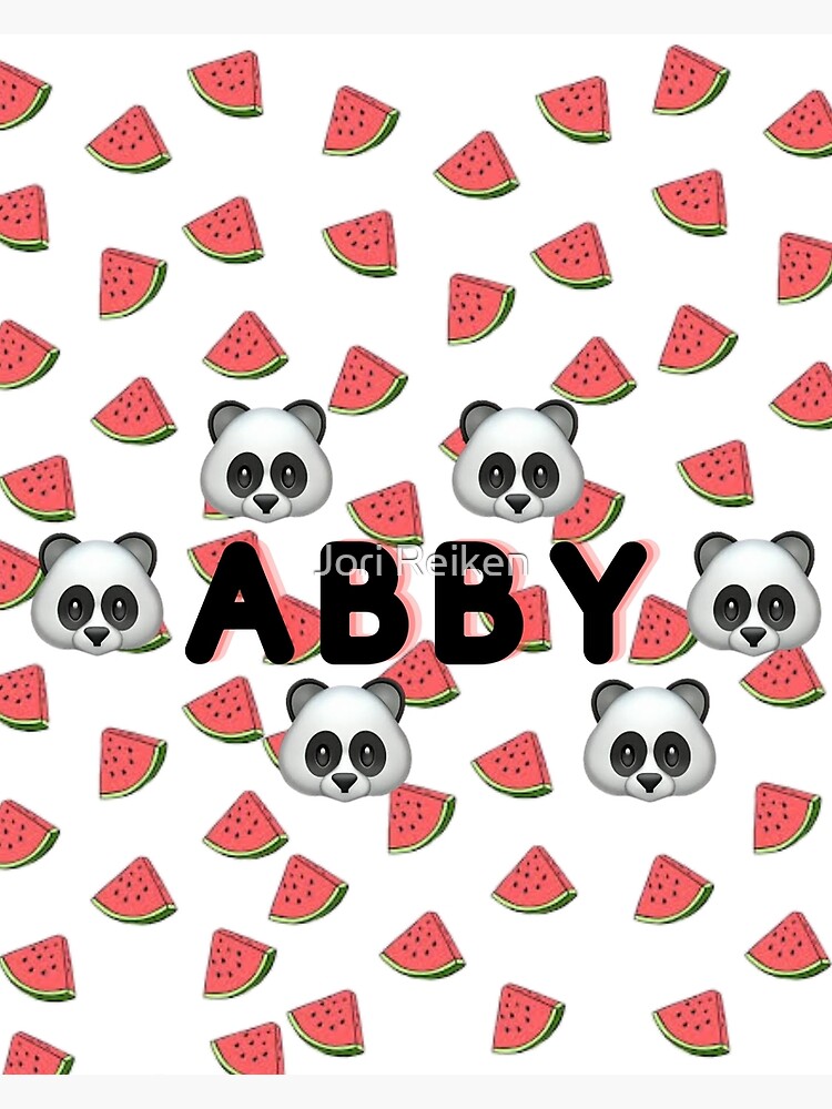 "Custom - Abby, Pandas and Watermelons" Poster for Sale by jreiken ...