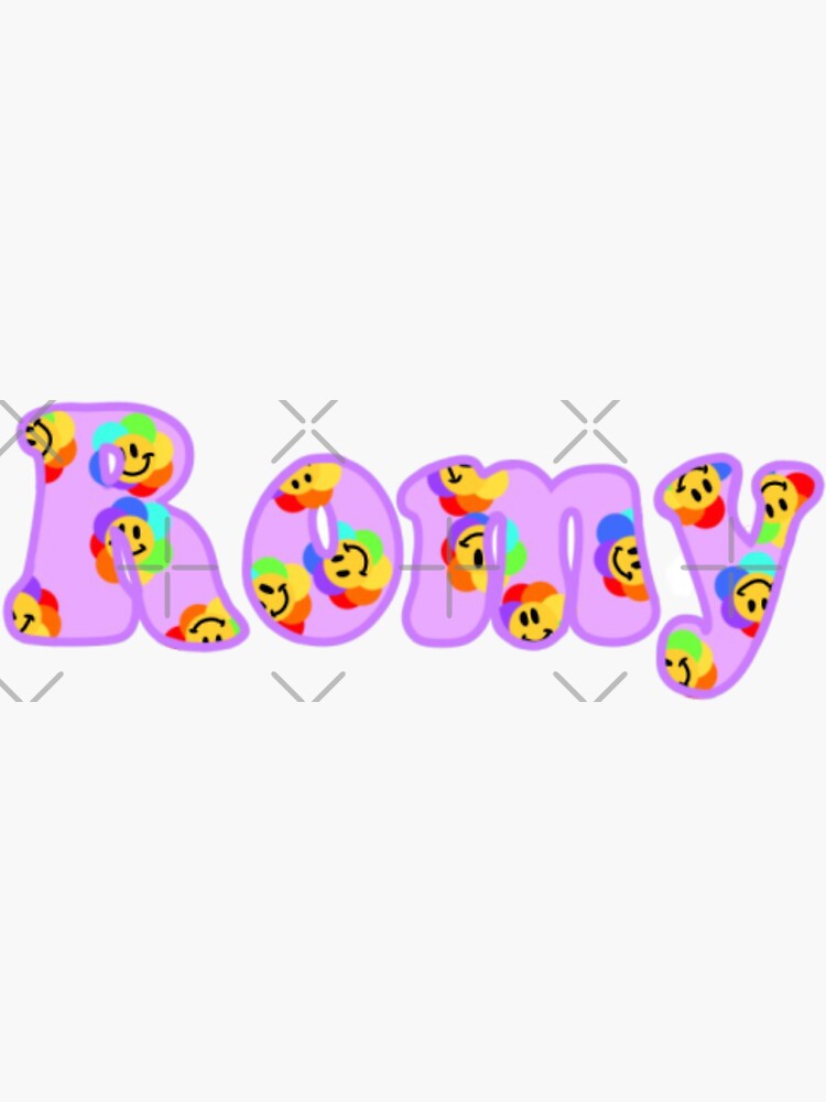 "custom name - Romy" Sticker for Sale by elizastreet | Redbubble