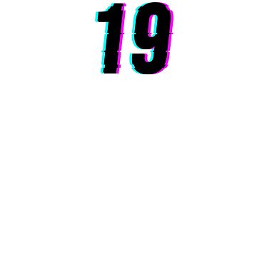 "19" Sticker for Sale by FabzzFR | Redbubble