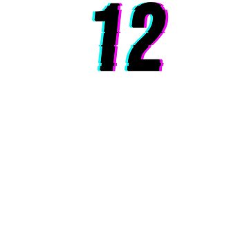 "12" Sticker for Sale by FabzzFR | Redbubble