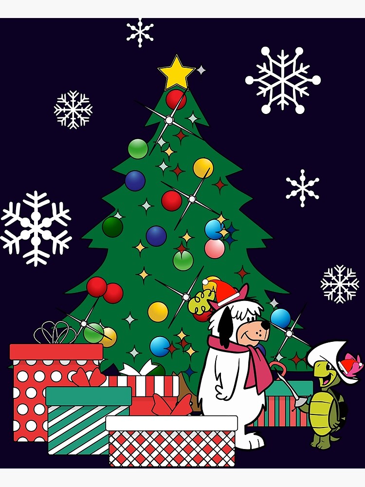 "Touche Turtle And Dum Dum Around The Christmas Tree" Greeting Card for ...