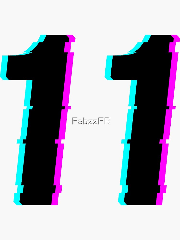 "11" Sticker for Sale by FabzzFR | Redbubble
