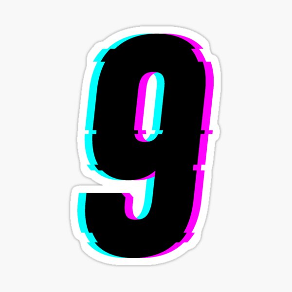 "9" Sticker for Sale by FabzzFR | Redbubble