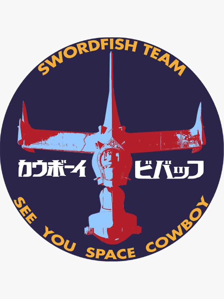 "Swordfish Team Logo Cowboy.Bebop -" Sticker for Sale by KerraGarre ...