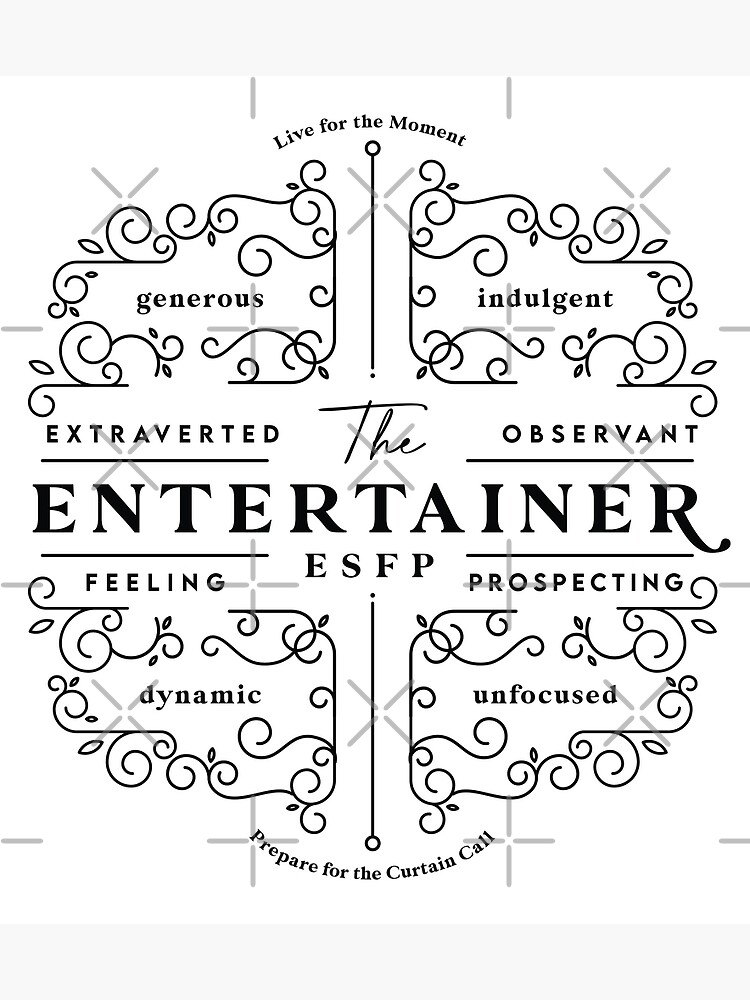 "ESFP Entertainer Personality type traits MBTI" Poster for Sale by ...