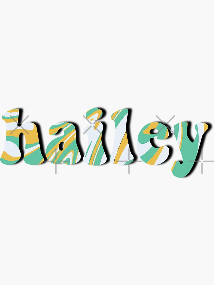 "Hailey (Custom)" Sticker by stickitdesignss | Redbubble