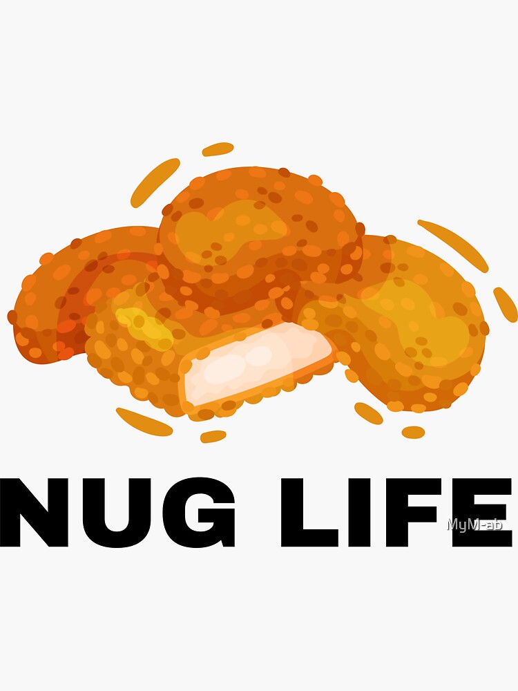 "Funny Saucy Nugs Chicken Boneless Wings" Sticker for Sale by MyM-ab ...