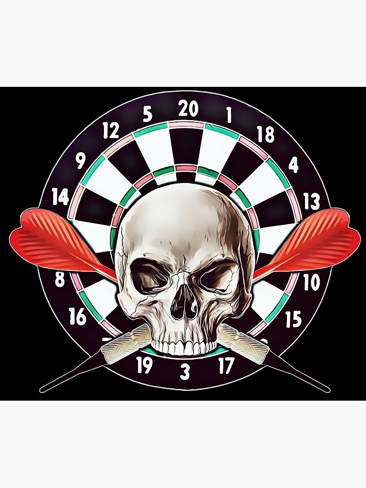 "dart skull" Poster by drizzd | Redbubble
