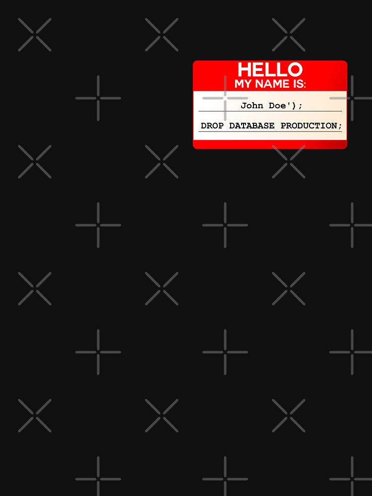 "Hello injection" T-shirt for Sale by Caldofran | Redbubble | sql t ...