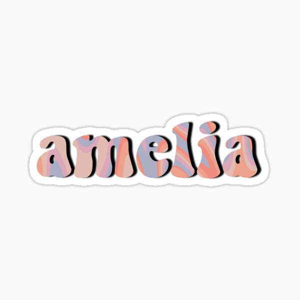 "Amelia (Custom)" Sticker for Sale by stickitdesignss | Redbubble