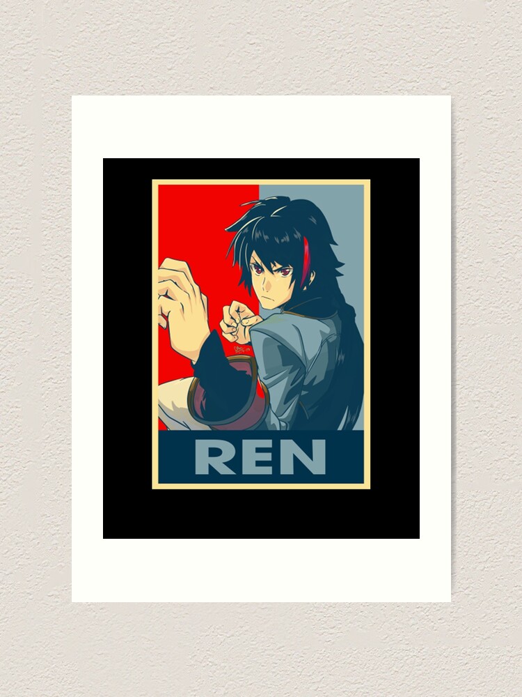 "Vintage RWBY Character Ren Rwby -" Art Print by JanellyChav | Redbubble