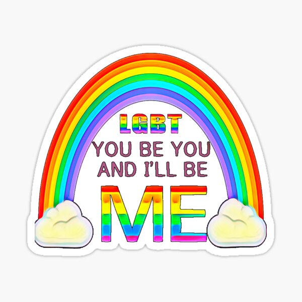 "Rainbow LGBT " Sticker for Sale by natnat7w | Redbubble