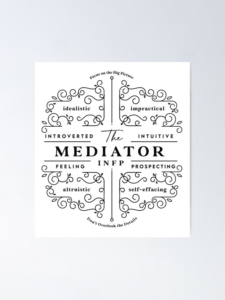 "INFP Mediator Personality type traits MBTI" Poster for Sale by Bless ...