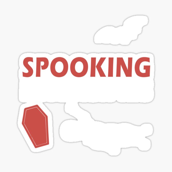 "Spooking Intensifies Spooky Scary Skeleton Meme " Sticker by zazluxe ...