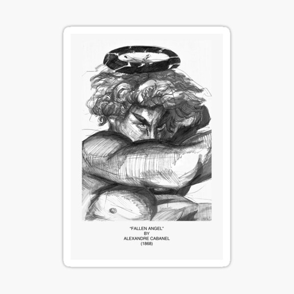"Fallen Angel" Sticker for Sale by Reuvens-Project | Redbubble