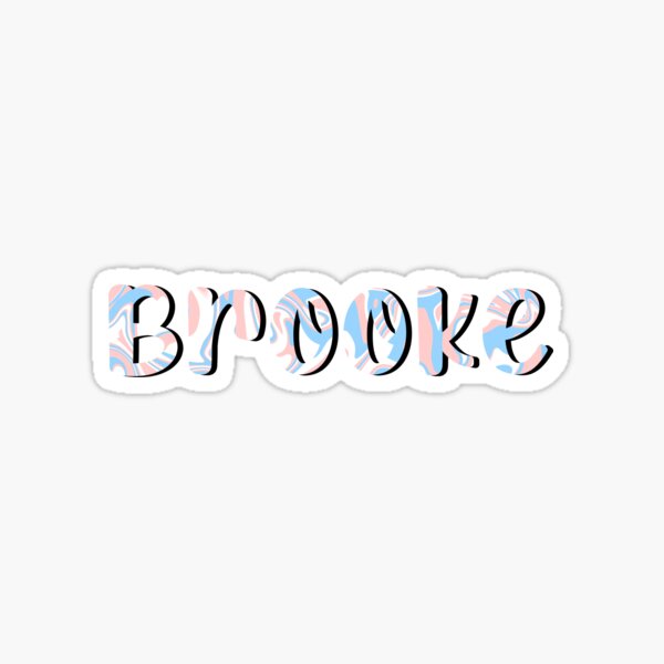 "Brooke Custom" Sticker for Sale by AmandazDesigns | Redbubble