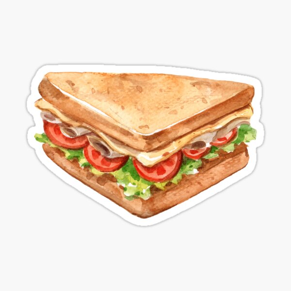 "Sandwich Sticker" Sticker by avantgardenhk | Redbubble