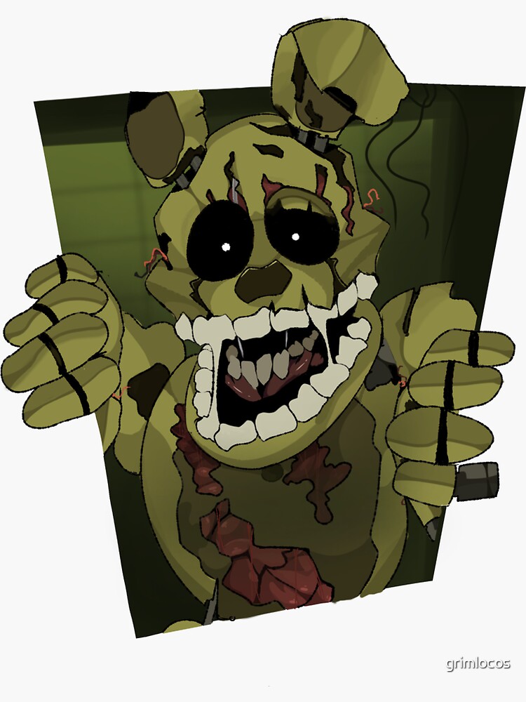 "SPRINGTRAP" Sticker by grimlocos | Redbubble