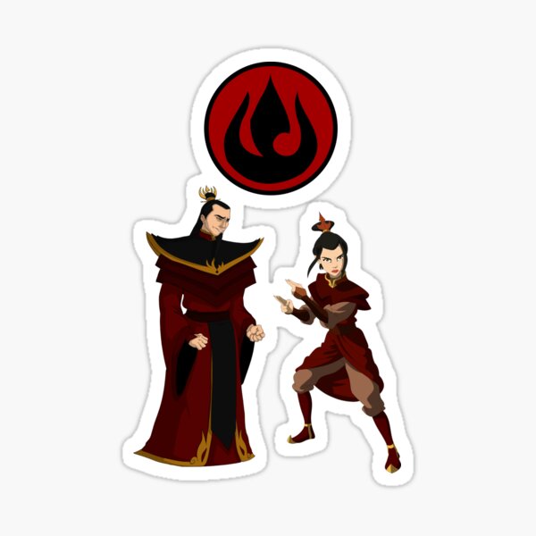 "Avatar Fire Nation - Azula and Ozai" Sticker by mcalhoun24 | Redbubble