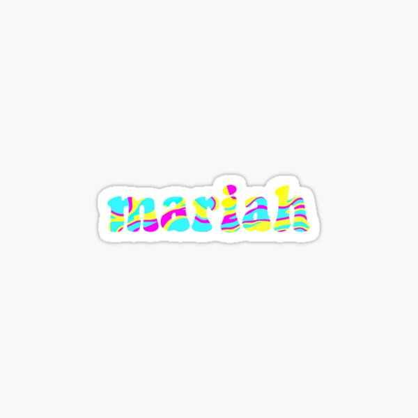 "custom name design (mariah)" Sticker for Sale by createdbymia | Redbubble