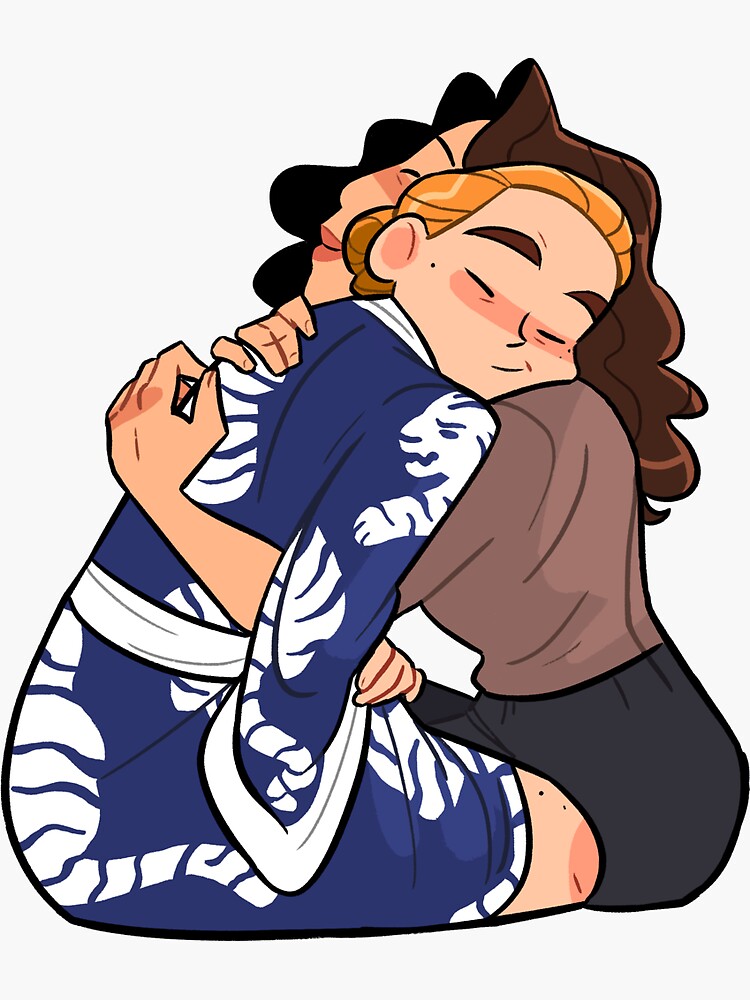 "Villaneve Hug" Sticker for Sale by dkdraws | Redbubble