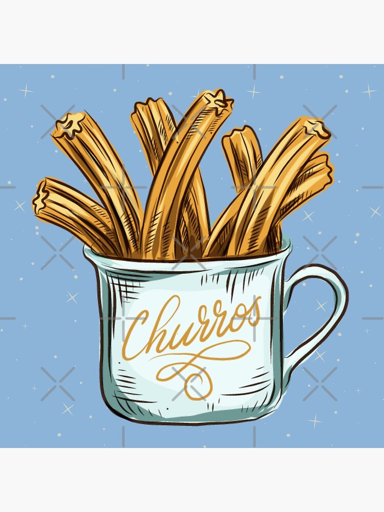 "Cute Cup of Churros" Poster for Sale by KauzSL | Redbubble