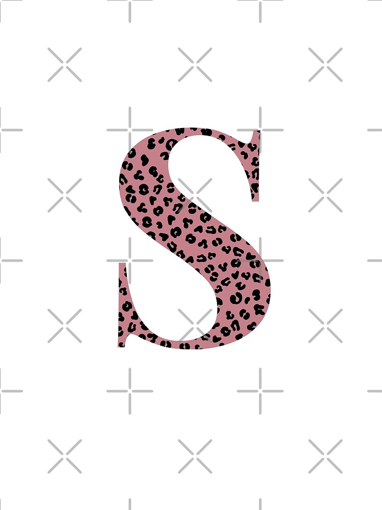 "Leopard Print S Initial" Poster for Sale by SRCreates | Redbubble