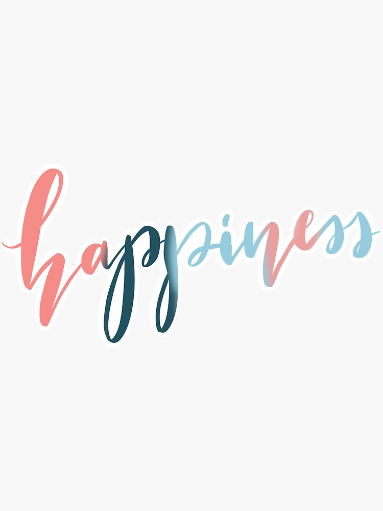 "Happiness sticker" Sticker for Sale by SCGDesigns | Redbubble